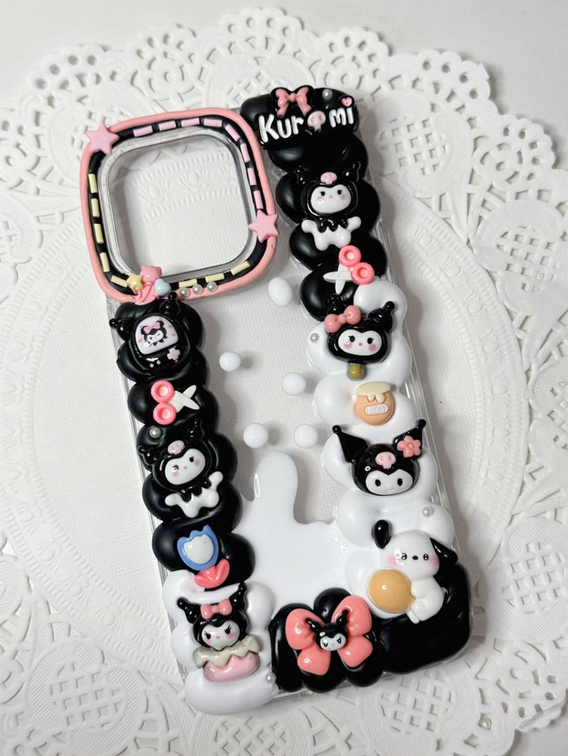 Kuromi Sanrio Cartoon Character Border Frosting Phone Case | ZAKAPOP ...