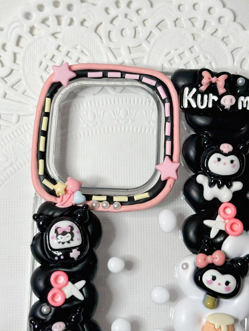 Kuromi Sanrio Cartoon Character Border Frosting Phone Case | ZAKAPOP ...