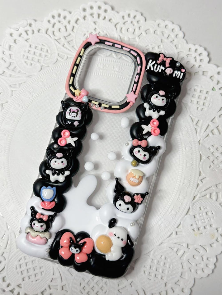 Kuromi Sanrio Cartoon Character Border Frosting Phone Case | ZAKAPOP ...