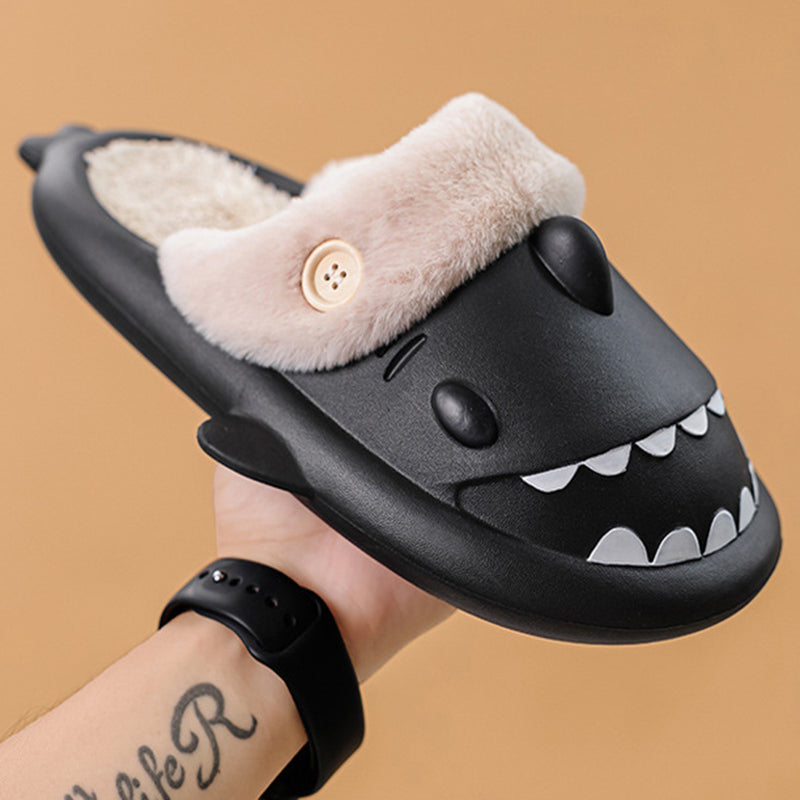 Buttons Winter Shark Slippers(Adults) | ZAKAPOP Original Women's Shark ...