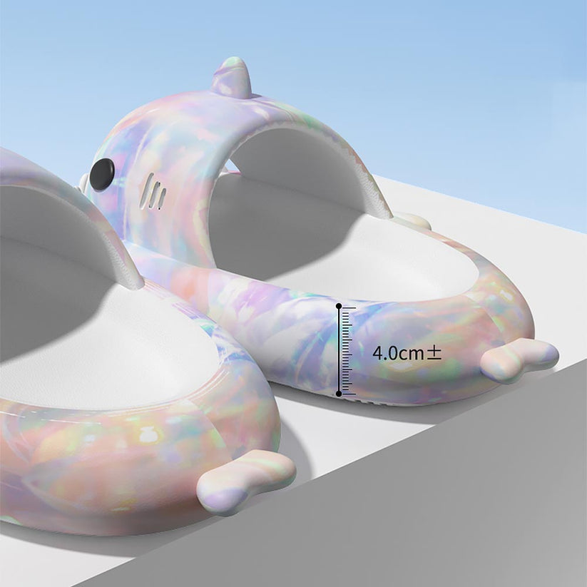 Colorful Shark Slippers(Adults) | ZAKAPOP Shark Slides | Shark Slippers ...