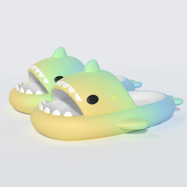 Original Three Color Gradient Shark Slippers | ZAKAPOP