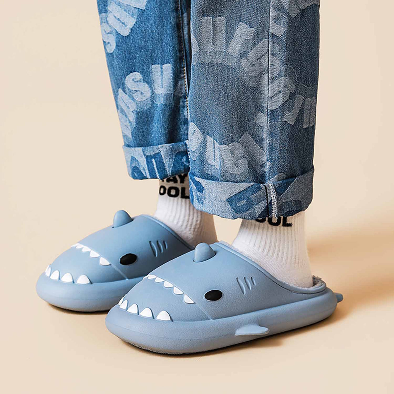Original Women's Shark Slides | Shark Slippers For Adults | Men's Shark ...